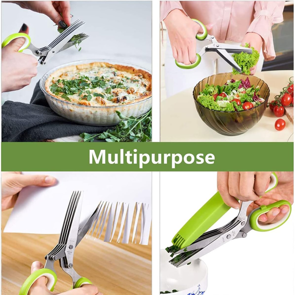 Stainless Steel Kitchen Herb Scissor – Bakeware.pk