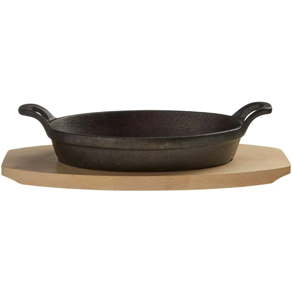 Cast Iron Sizzler 9 Inches Oval Deep – Bakeware.pk