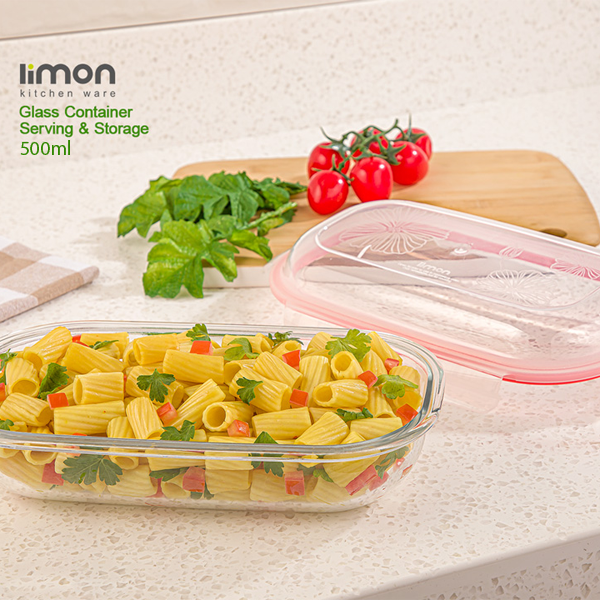 Limon Oval Glass Serving & Storage Container – Bakeware.pk