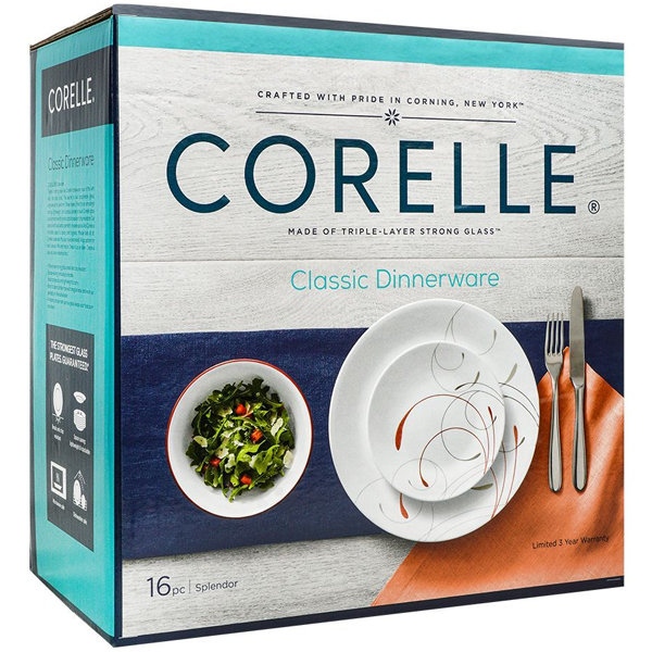 Corelle 16pc Dinner Set - Splendor – Bakeware.pk