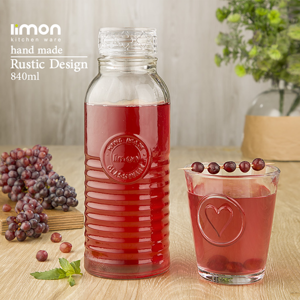 Limon Glass Water Bottle 840ml – Bakeware.pk