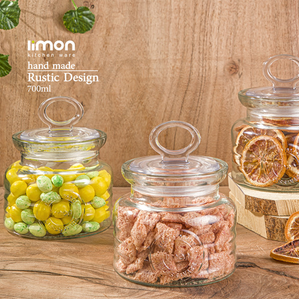Limon Rustic Glass Jar 700ML – Bakeware.pk