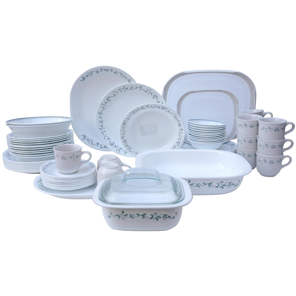 Corelle Classic 81pc Dinnerware Set - Country Cottage – Bakeware.pk