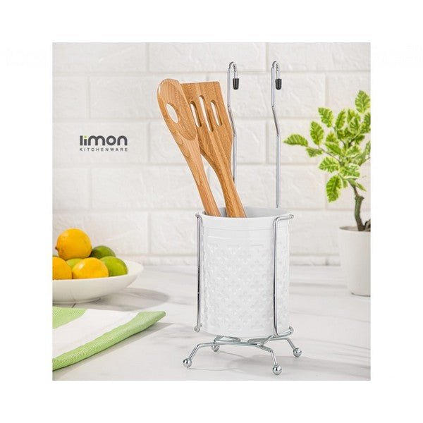 Limon Cutlery Hanging Holder With Steel Stand – Bakeware.pk