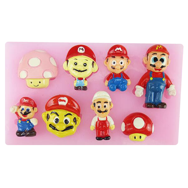 Super Mario Silicone mould 12 Styles – Bakeware.pk